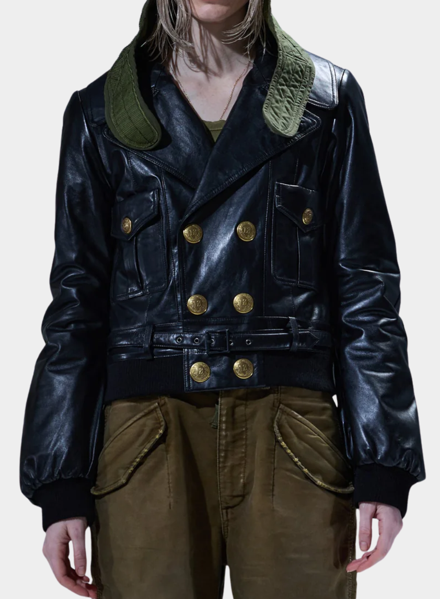 R13 | Relaxed Leather Peacock – Joan Shepp