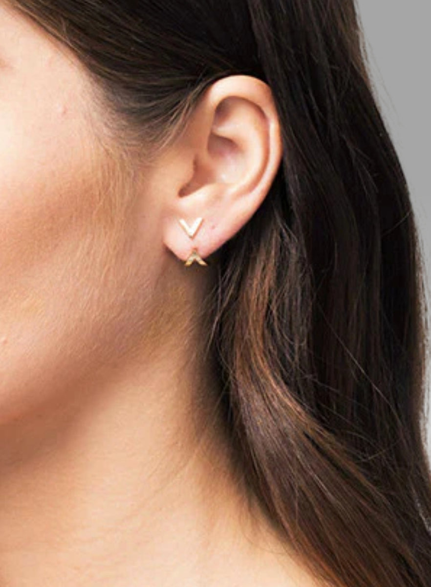 RACHEL KATZ | Dagger Studs With Ear Jackets – Joan Shepp