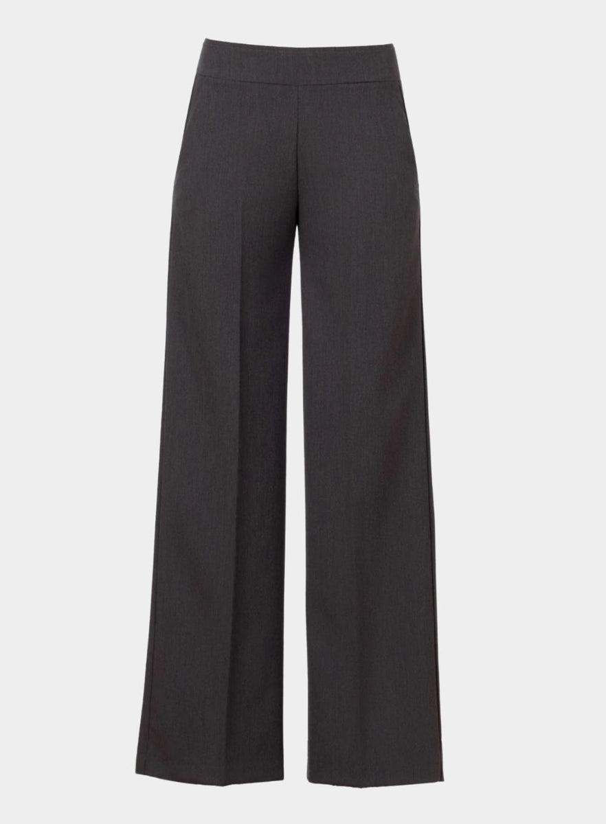 AVENUE MONTAIGNE | Charcoal Carla Wide-Leg Pants – Joan Shepp