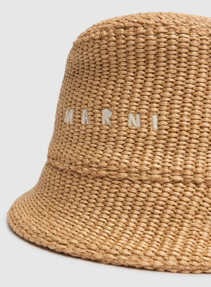 MARNI | Embroidered Raffia Bucket Hat – Joan Shepp
