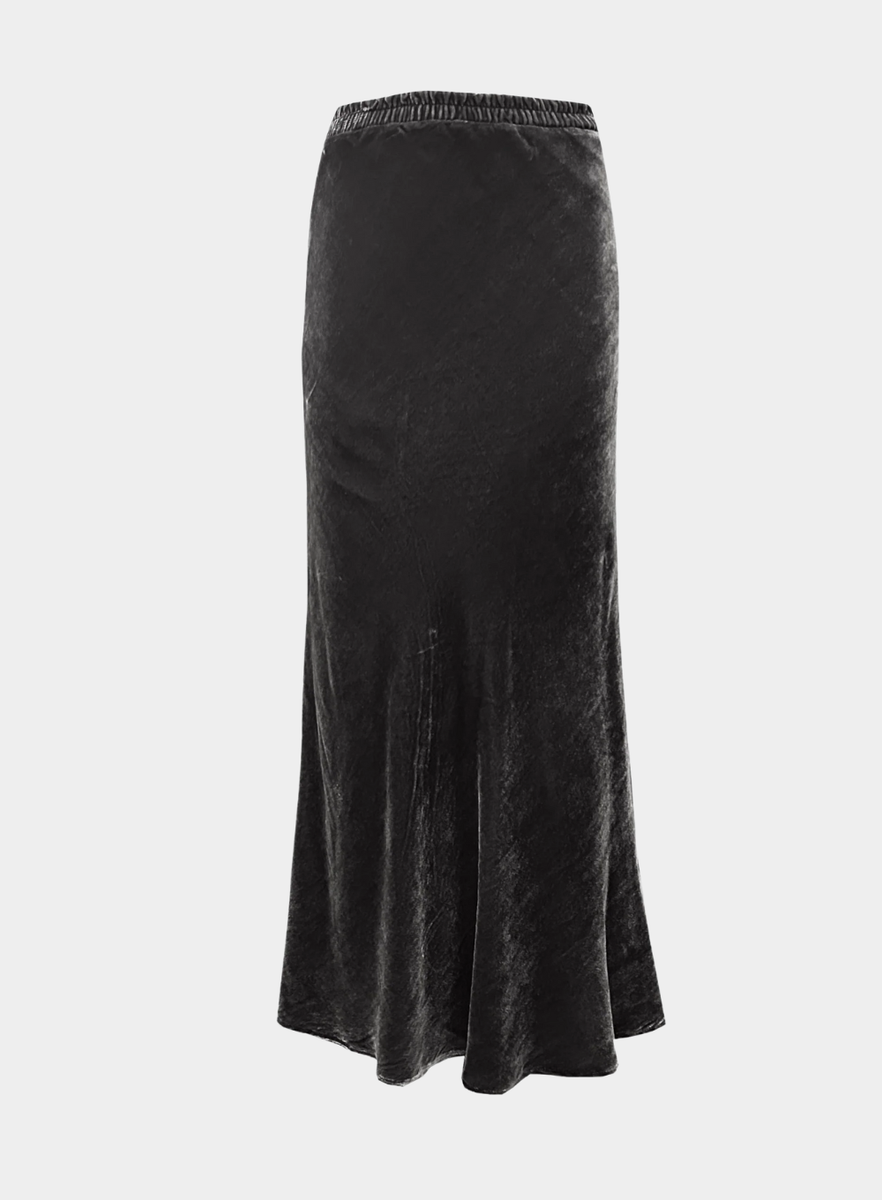 GOLD HAWK | VELVET LONG BIAS SKIRT – Joan Shepp